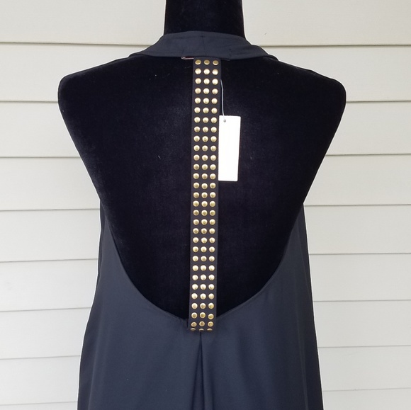 Arden B | Dresses | Arden B Black Tback Dress With Metal Studs Small ...